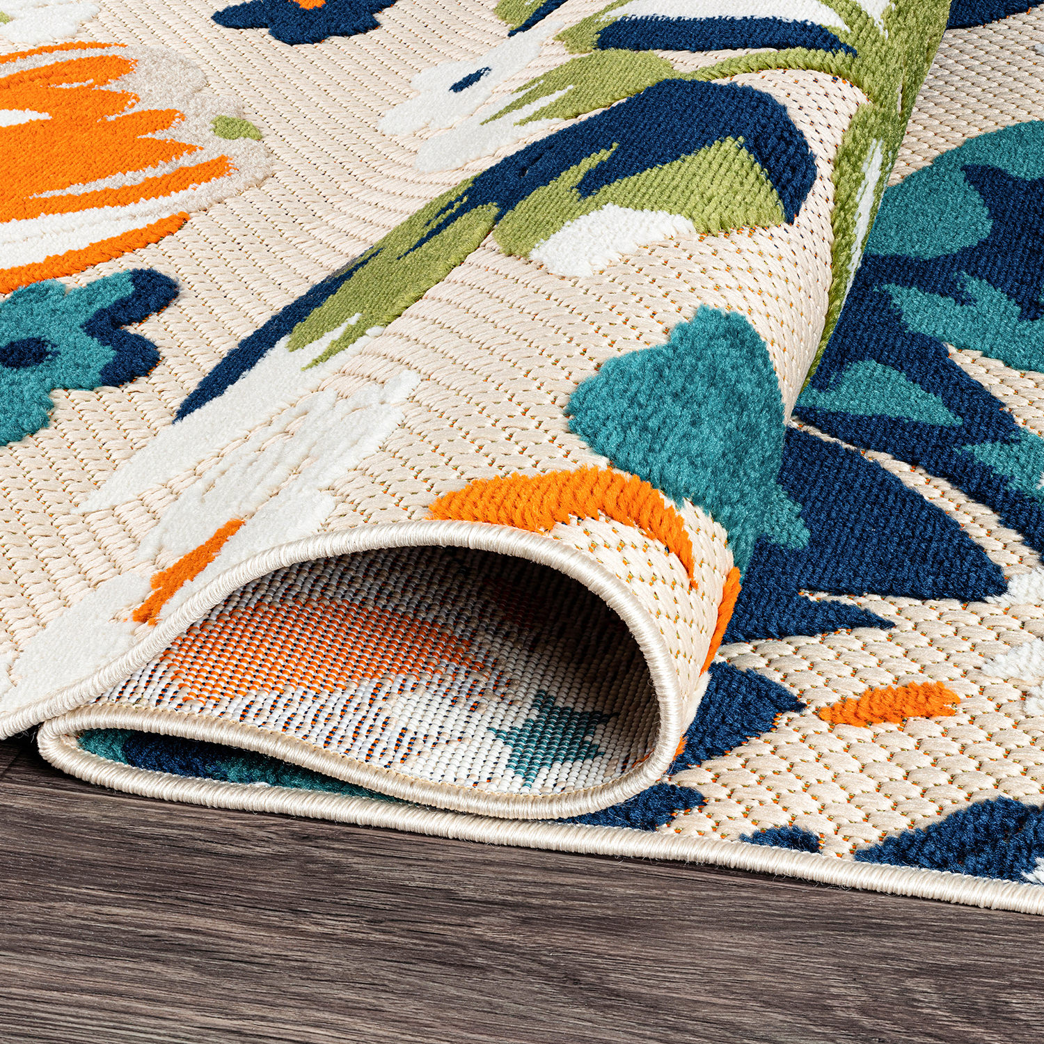 Rugshop Outdoor Rugs Bergamo Contemporary Floral Colorful Outdoor Rugs ...